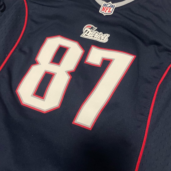 NFL | Tops | New England Patriots 87 Navy Rob Gronkowski Game Jersey ...